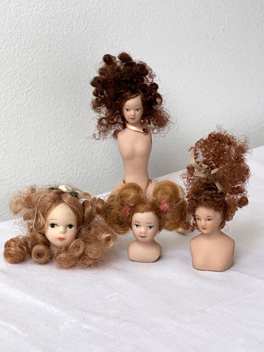 Dollhouse Miniatures Porcelain Doll Parts for Repair Lot of 15 | eBay