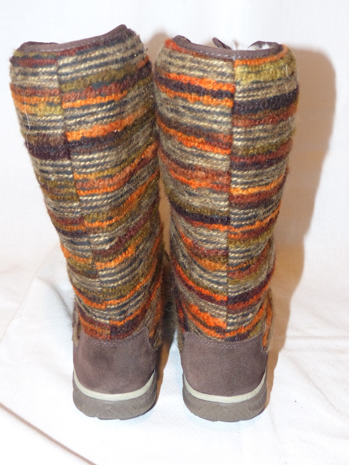 MERRELL Pechora Sky Espresso Spun Wool LEATHER Winter Boots Womens Size ...