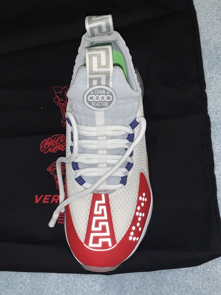 New NIB $795 VERSACE Cross Chainer Mens Trainers Sneakers - Sz 6.5 US ...