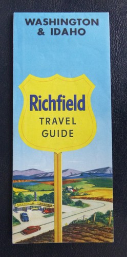 1958 Washington Idaho road map Richfield oil U.S. 99 101 2 12 | eBay