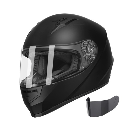 GLX GX11 Compact Lightweight Full Face Motorcycle Street Bike Helmet ...