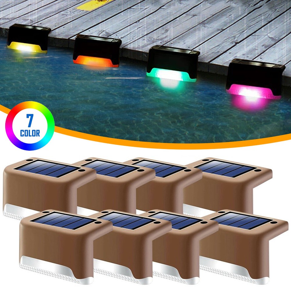 Solar Powered LED Pool Side Lights Waterproof Light up Swimming Pool ...