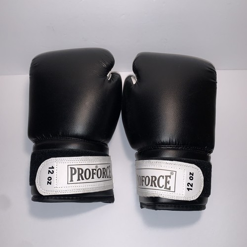 Pro Force Boxing Gloves Black Faux-Leather Breathable, Briefly Worn | eBay
