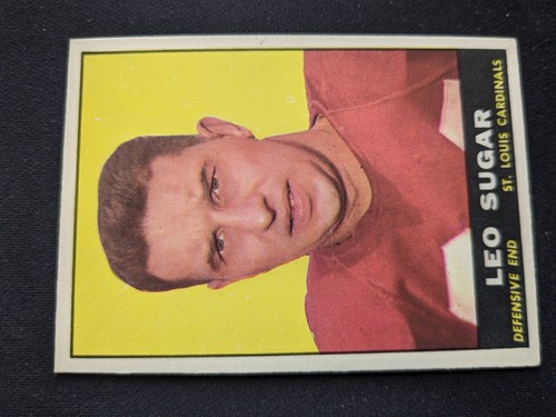 1961 Topps Football Card # 119 Leo Sugar - St. Louis Cardinals (EX/NM ...