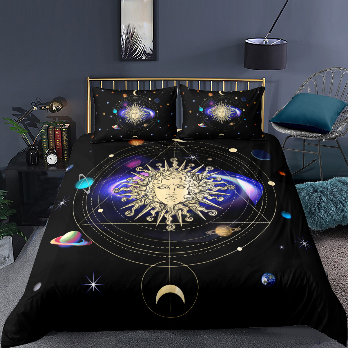 Moon Sheet Sets Amazon.com: Castle Fairy Sun And Moon Bed Sheet Set