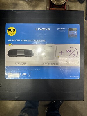 Linksys F5Z0636 All-in-One WiFi Solution w/ AC1750 Router & AC1200 ...