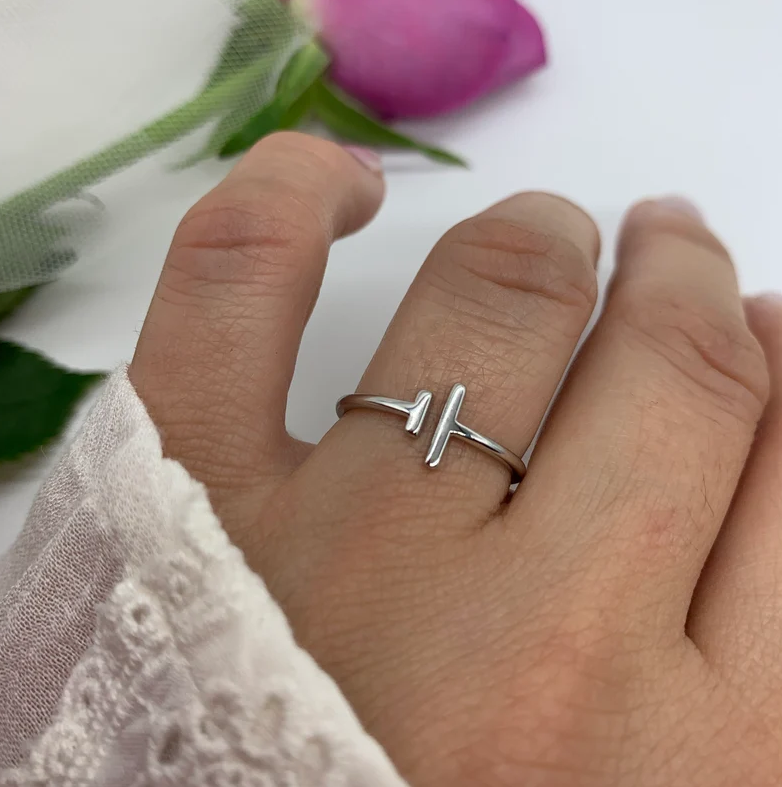 925 Handmade Silver Bar Ring- Jewelry For Woman- Present-Gifts For Her ...