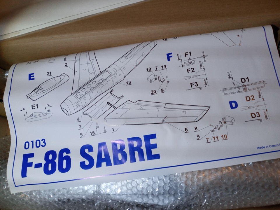 F-86 RC EDF JET AIR PLANE FOR 60mm TO 64MM EDF FAN ALFA JET MODELS | eBay