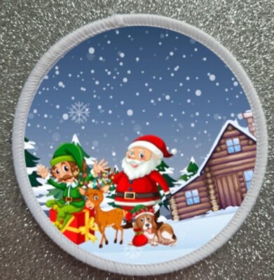 3" Father Christmas Santa Elves Iron / Sew on Patch Badge | eBay UK