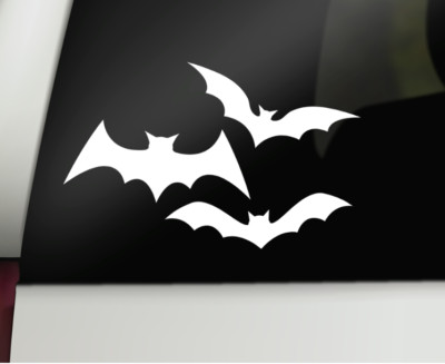 Bats Decal, Bats Vinyl Decal, Halloween Spooky Decal, Laptop Decal Car ...