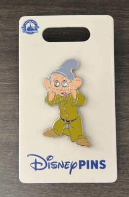 Disney - Princess Snow White 7 Dwarfs - Dopey Jewel Eyes Diamond Pin | eBay