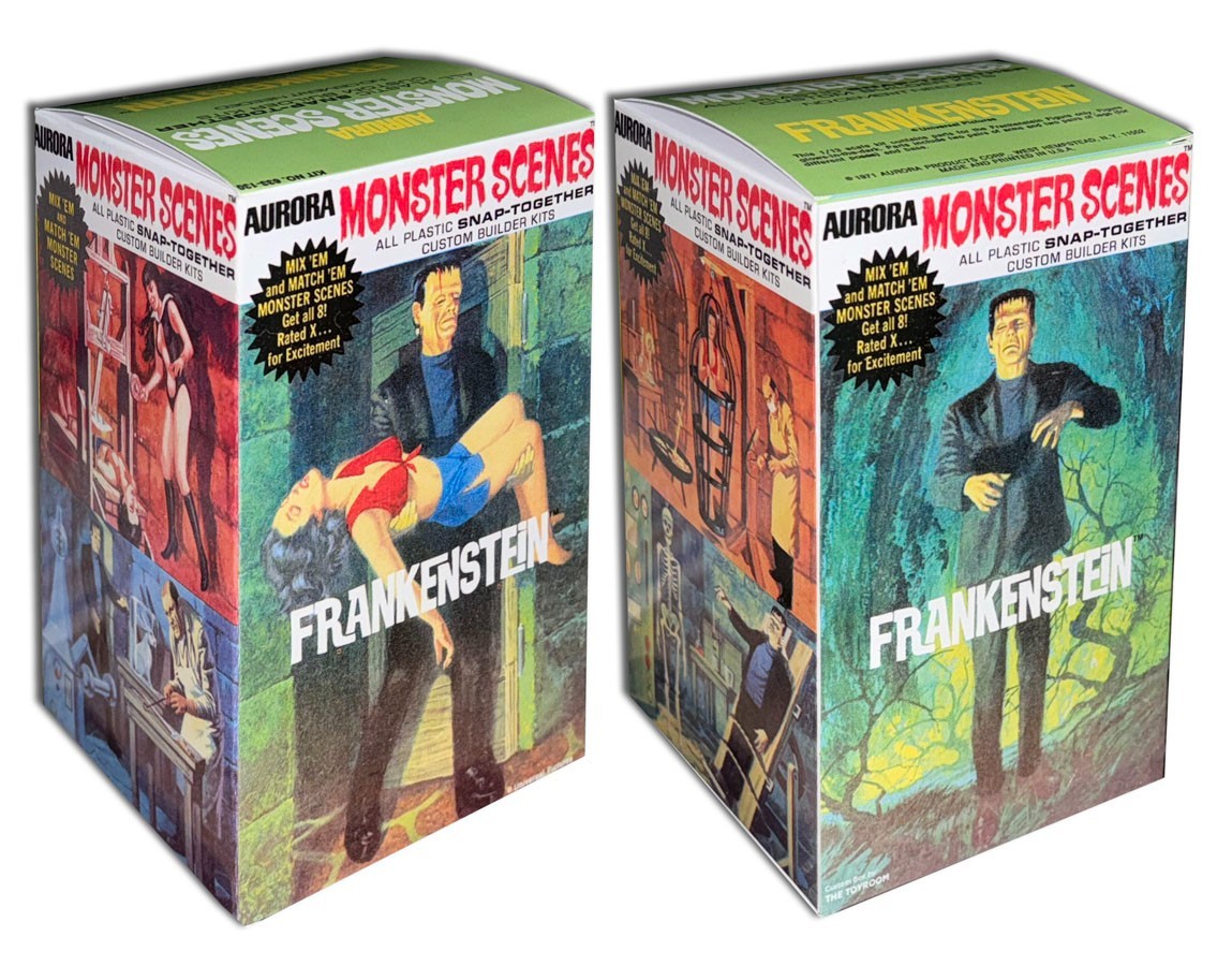 Aurora Monster Scenes FRANKENSTEIN Model Kit BOX (BOX ONLY- NO KIT!) | eBay