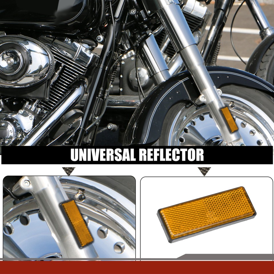 Rectangular Stick-on Safety Spoke Reflective Self Adhesive Reflector ...