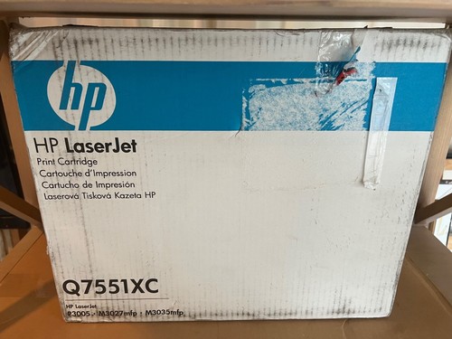 HP Q7551XC Black Toner Cartridge Genuine OEM 51X LaserJet P3005 M3027 ...