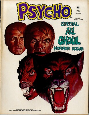 Psycho Magazine # 15 VERY FINE Nov. 1973 Dust shadow & corner crease f ...