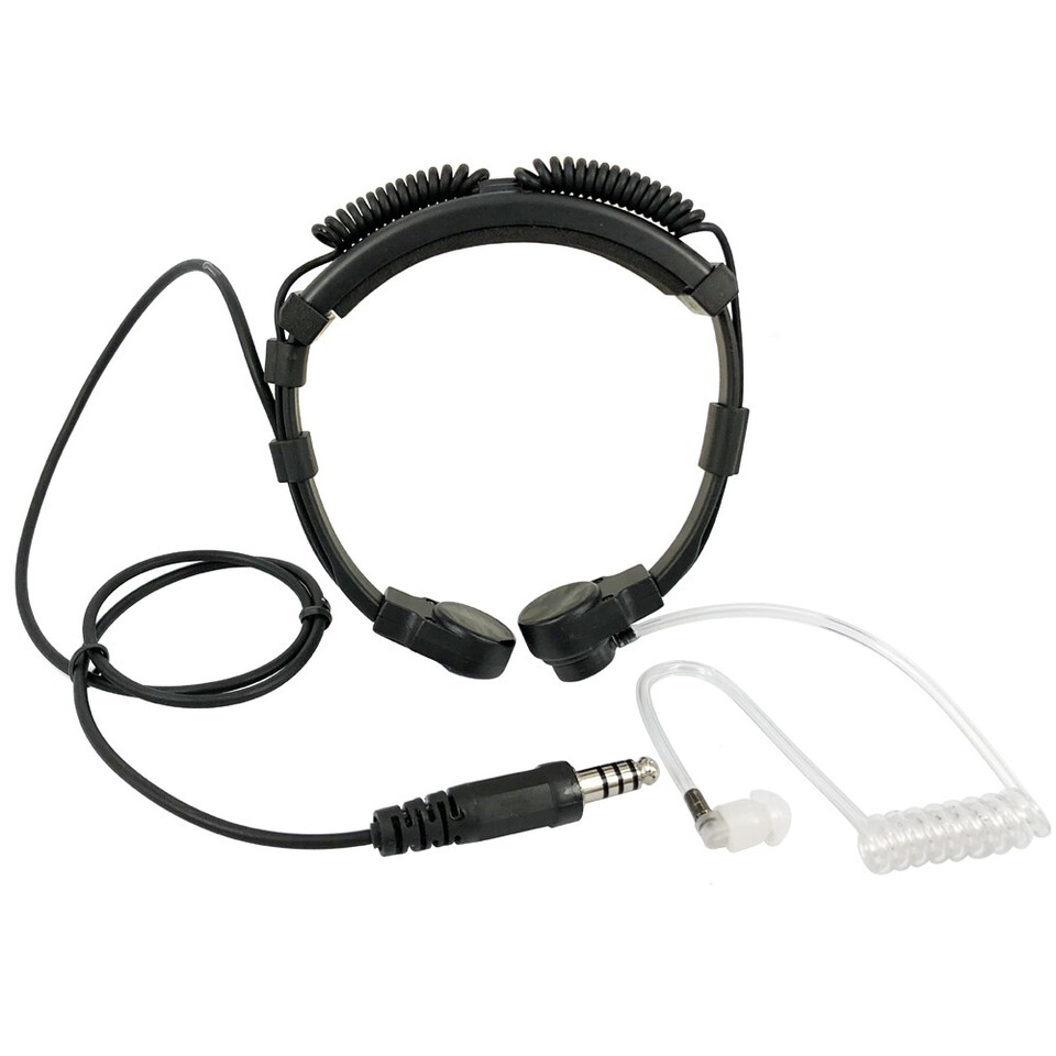 U94 PTT Neck Throat Mic Earpiece Radio Tactical Headset for Motorola ...