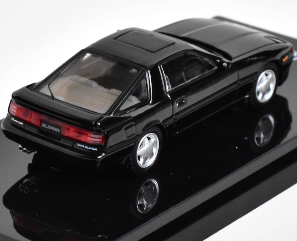 Hobby Japan 1:64 Black JDM A70 Supra Sports Coupe Model Diecast Metal ...