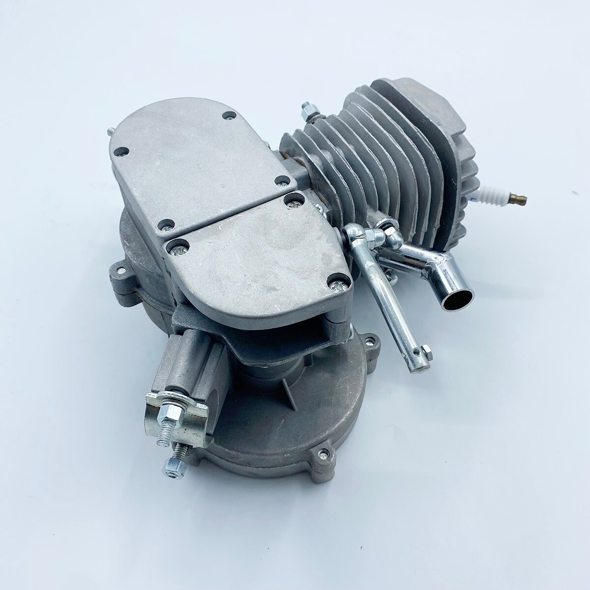 Silver 80cc 2 Stroke Gas Engine Motor For Motorized Motorised Bicycle ...