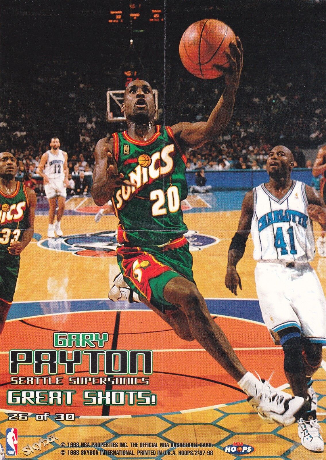 1997-98 Skybox Hoops GREAT SHOTS Mini Posters SET (30) Kobe-Iverson ...