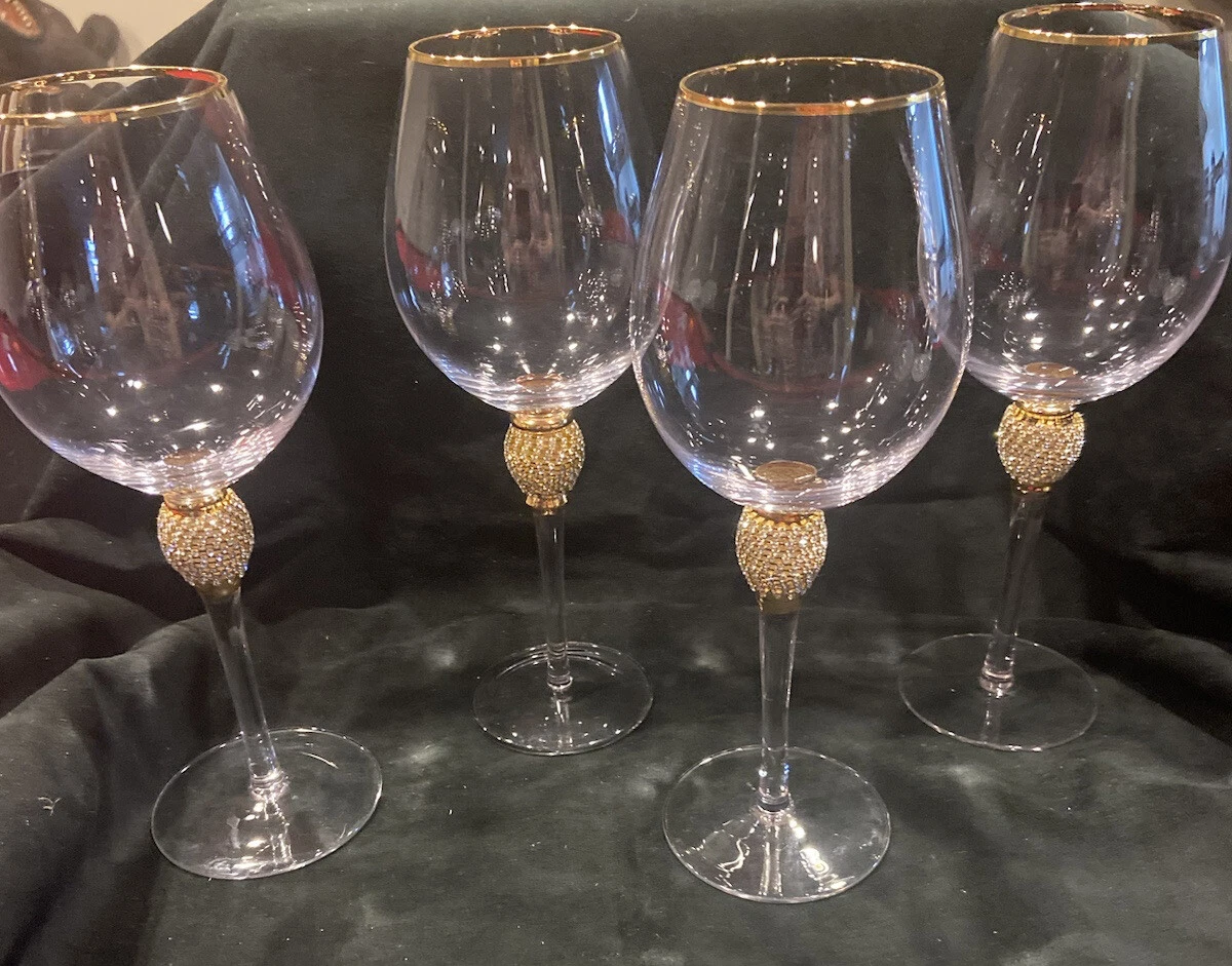 Rhinestone Goblets