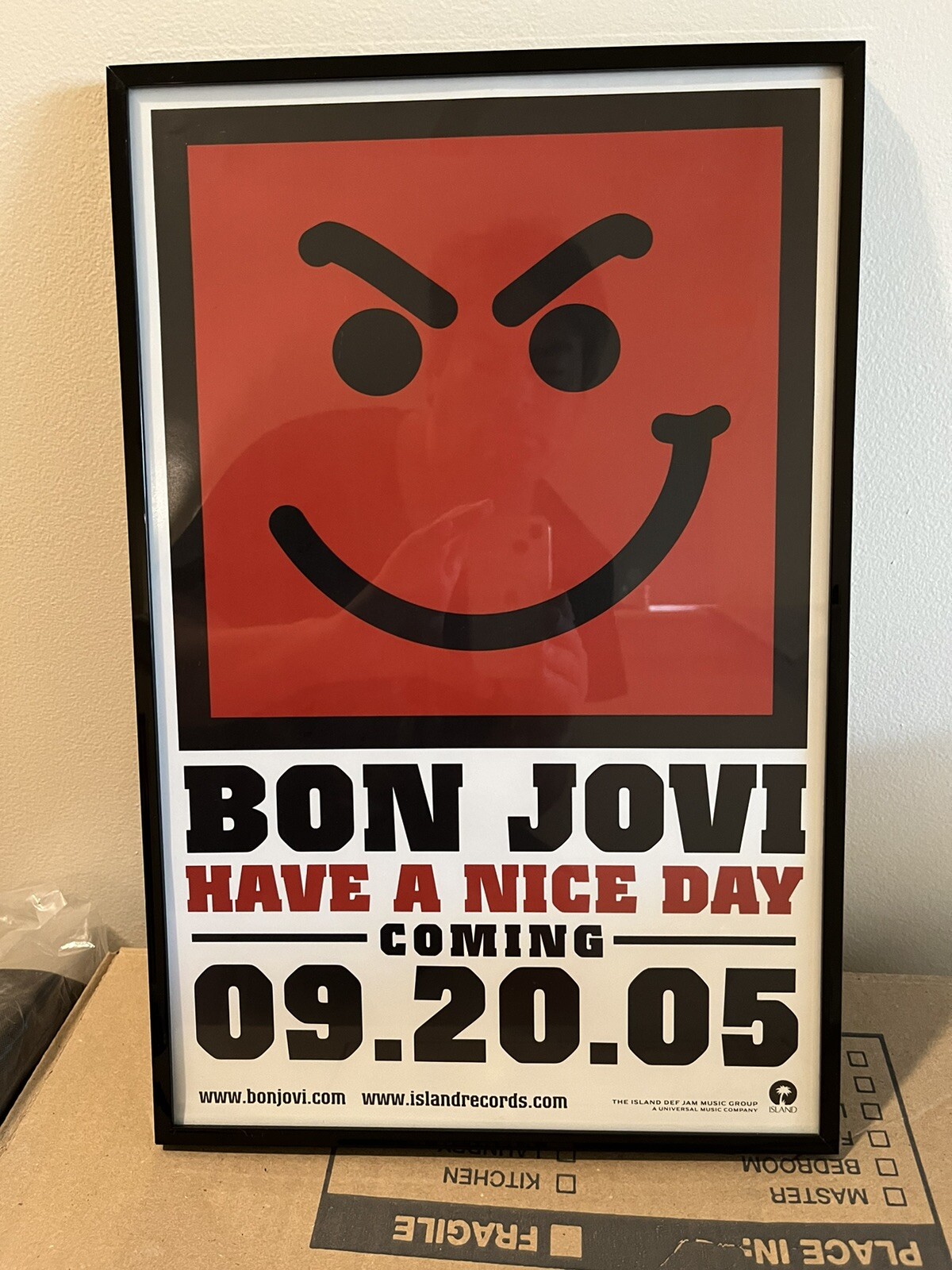 *BON JOVI* HAVE A NICE DAY 2005 PROMOTIONAL POSTER FRAMED | eBay