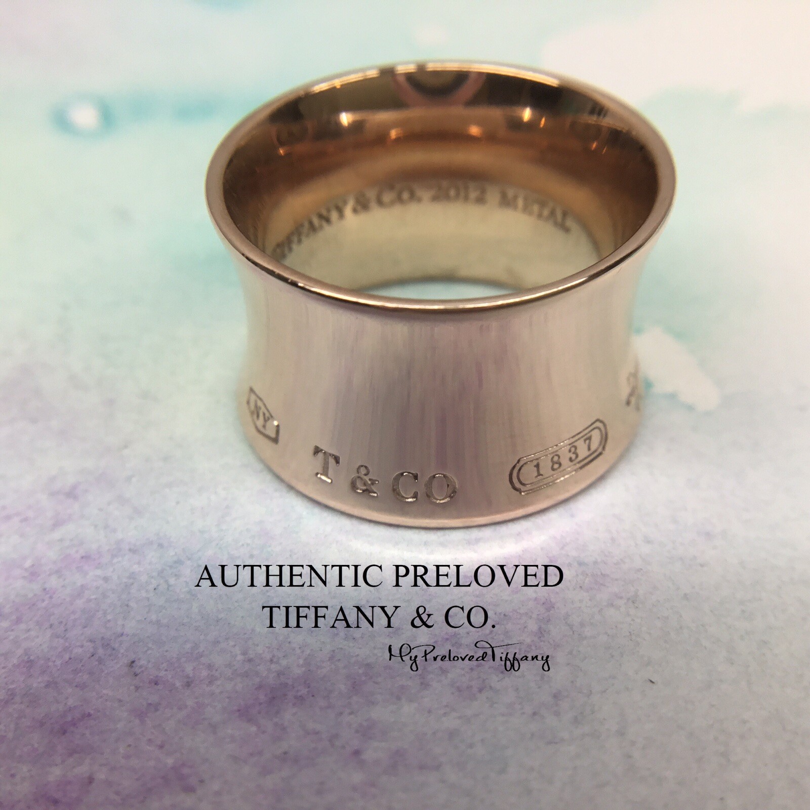 Excellent Authentic Tiffany & Co. 1837 Rubedo Metal Ring #5 RP$700 ...