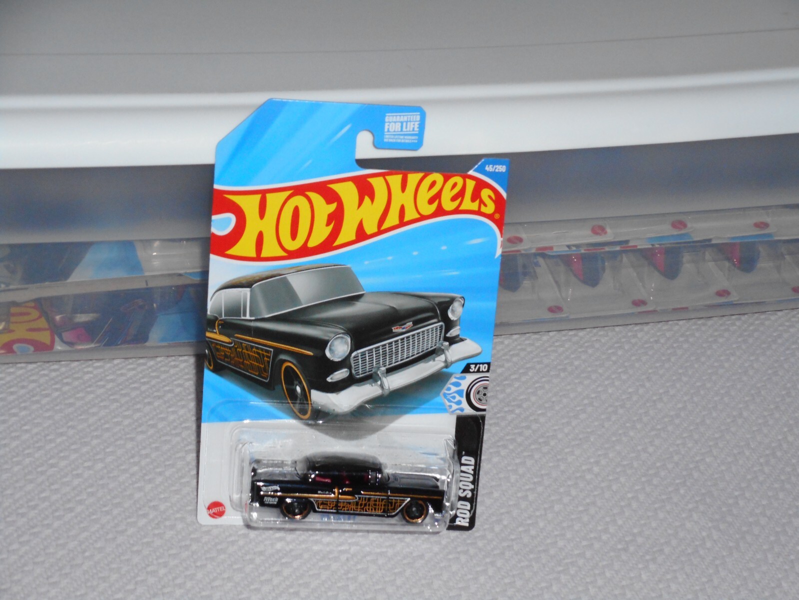 2025 HOT WHEELS ROD SQUAD 55 CHEVY BLACK SWEET!!! | eBay