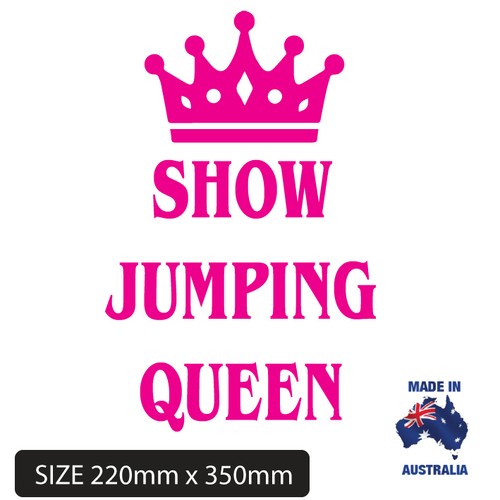 LARGE STICKER SHOW JUMP QUEEN DECAL UTE 4WD HORSE FLOAT TRUCK | eBay