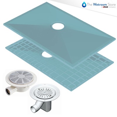AKW Tuff Form Shower Tray Wet Room Former, Walk In Base, All Size ...