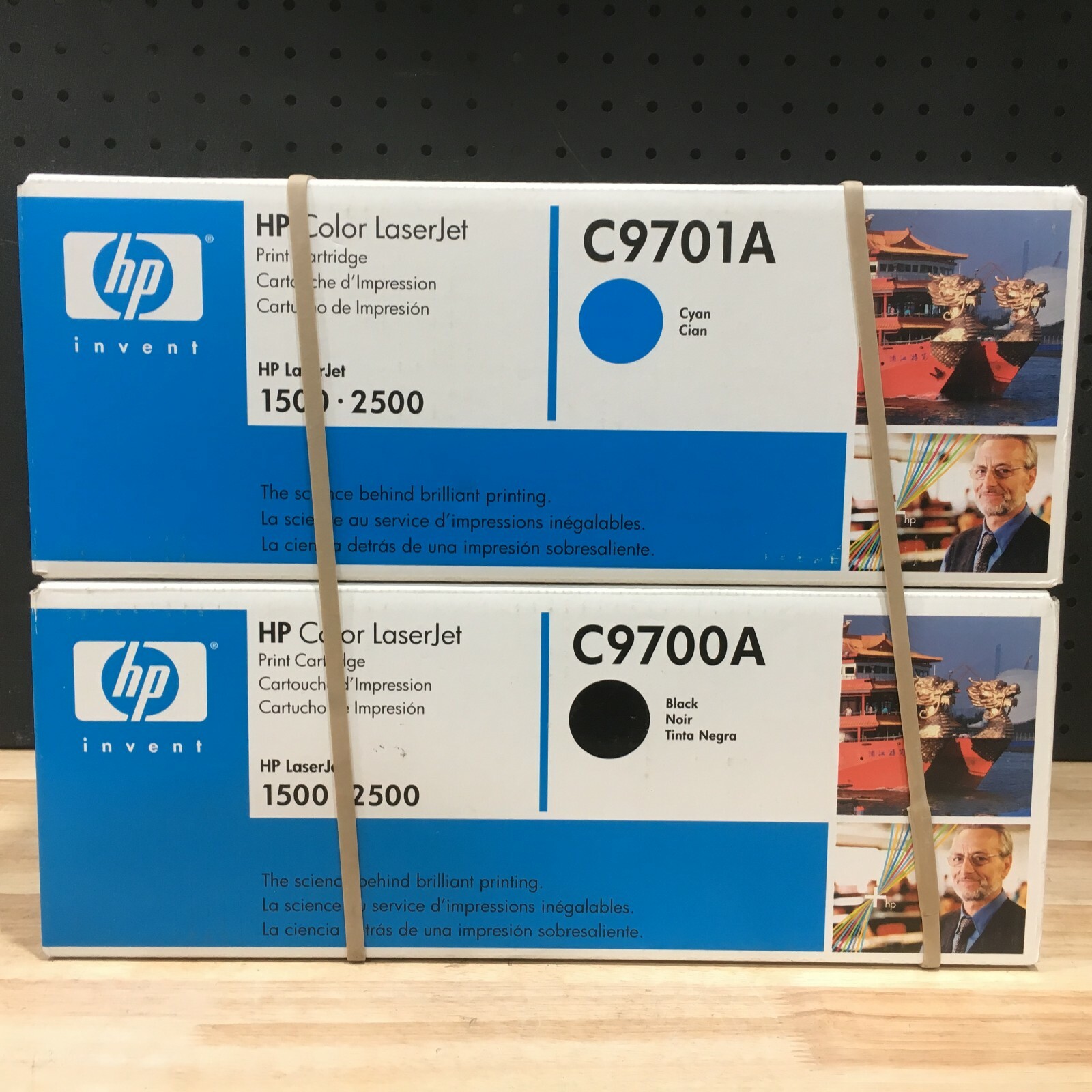 FULL SET GENUINE HP C9700A, C9701A, C9702A, C9703A TONER FOR 1500 2500 ...