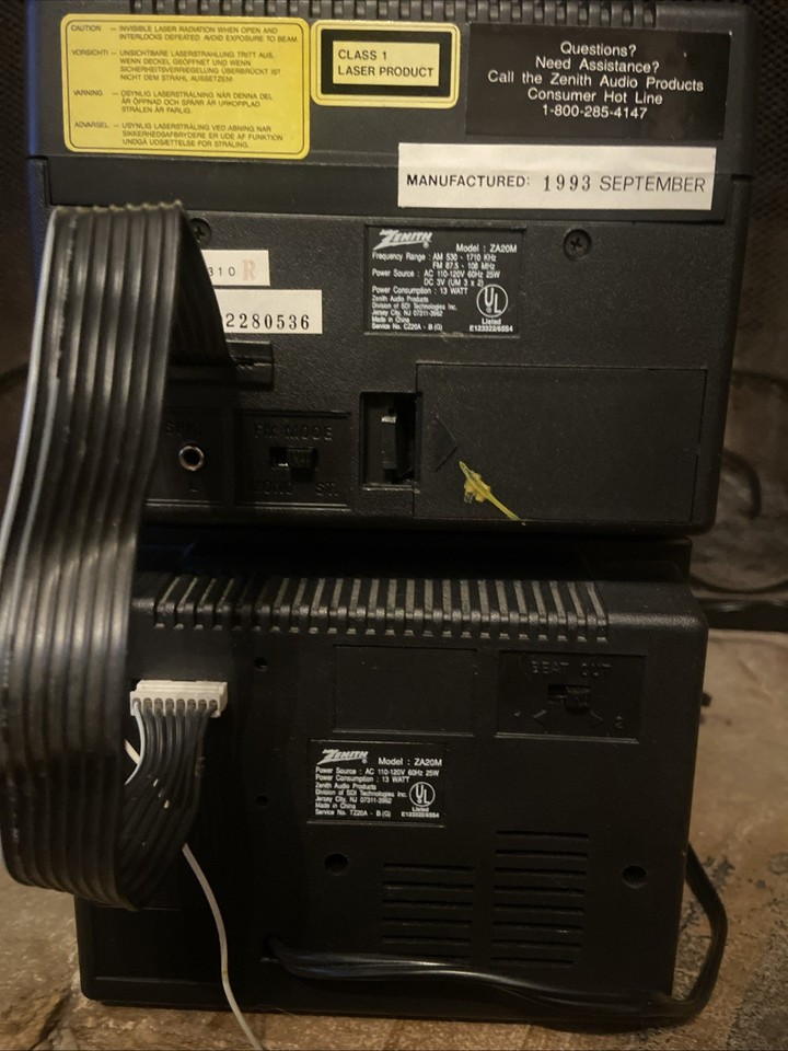 Vintage Zenith Micro Component System. Am/fm Cassette. Cd Player | eBay