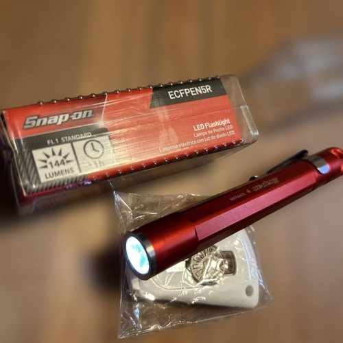 Snap-on ECFPEN5R 144 Lumen LED 4.7" Aluminum Red Light [Used] | eBay