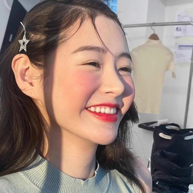 Sweet Cute Star Hair Side Clip Handmade Bangs Clip Hairpin Hair ...