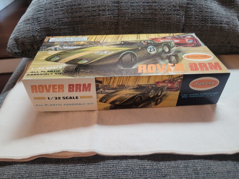 Vintage 1967 Aurora #672 Rover BRM Race Car Model started in box Green 1/32 | eBay