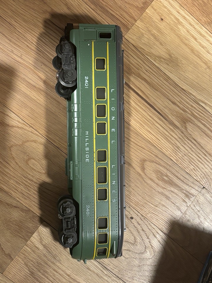 Lionel Hillside Observation Train Car 2401 Postwar Green Pullman | eBay