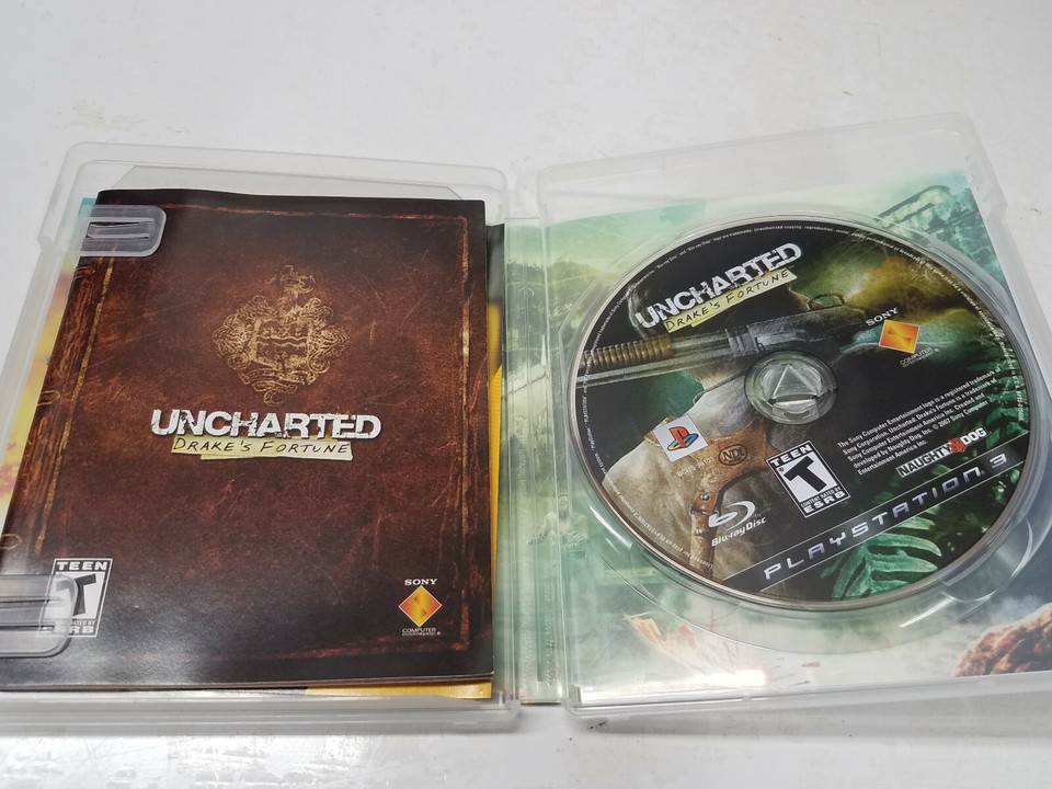 Uncharted: Drake's Fortune (Sony PlayStation 3, 2007) COMPLETE ps3 ...