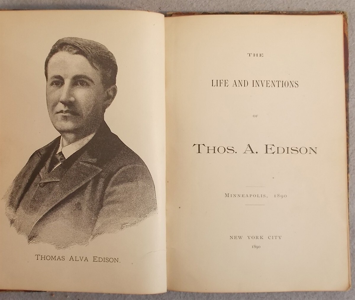 VERY RARE 1890 Life and Inventions of THOMAS EDISON Illustrated ...