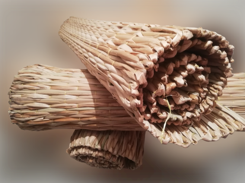 Handmade Woven Cattail Mat | eBay