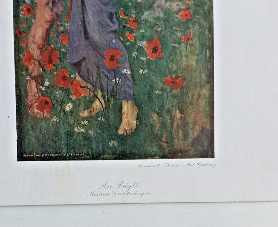 Maurice Grieffenhagen print An Idyll Walker Art Gallery Liverpool 10" x ...