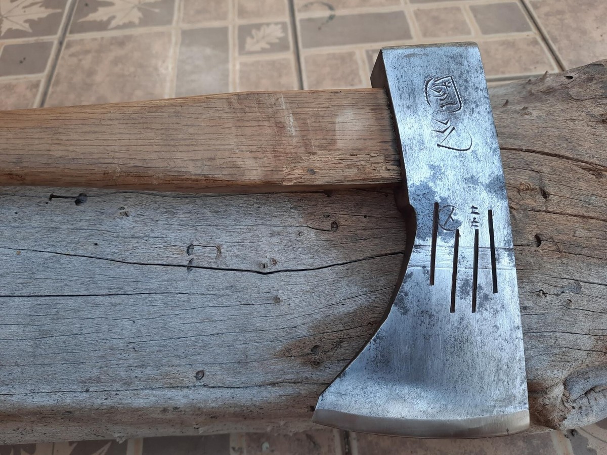 Masakari Axe Mizuno Warikomi Jikata Masakari Axe 750g Oak Handle
