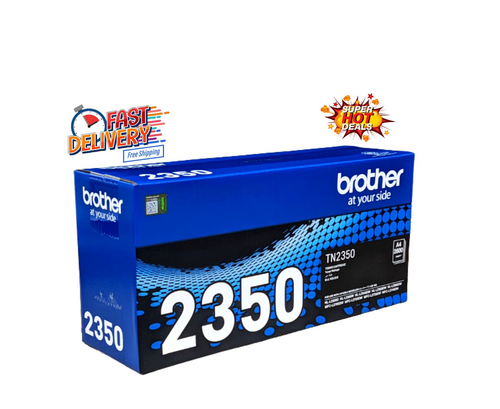 Brother TN-2350 High Yield Genuine Black Toner Cartridge - 2,600 pages ...