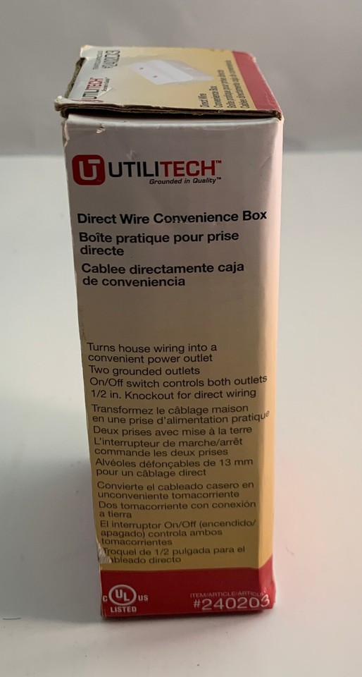 Utilitech Direct Wire Convenience Box | eBay