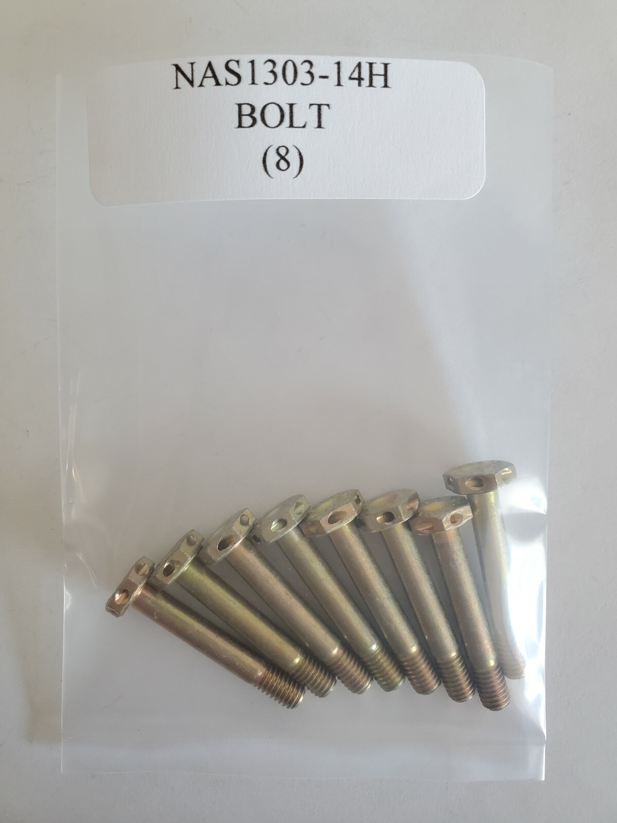 NAS1303-14H Hex Bolt 10-32 X 1-7/32 Drilled Head Plated Steel - Lot of ...