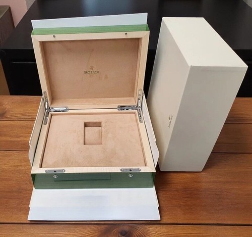Rolex Wooden Watch Box – Green Big Crown, Authentic & Rare | eBay