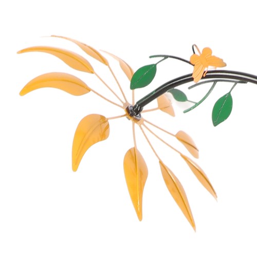 Stylish Multi Colored Flowers Wind Spinner For Outdoor Use ...