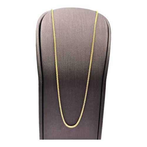 18ct 18K Yellow Gold Italian Fine Wheat Chain Necklace 4.0 Grams 45cm ...