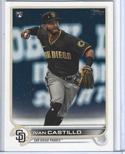 2022 Topps Baseball #140 Ivan Castillo Rookie Card RC San Diego Padres ...