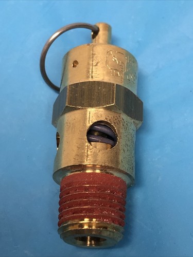 165 PSI BRASS SAFETY PRESSURE RELIEF POP OFF VALVE, AIR TANK ...