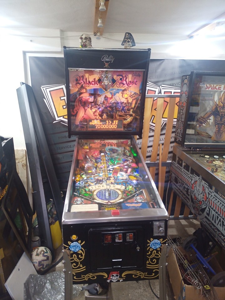 Flipper Pinball machine Bally Black rose | eBay