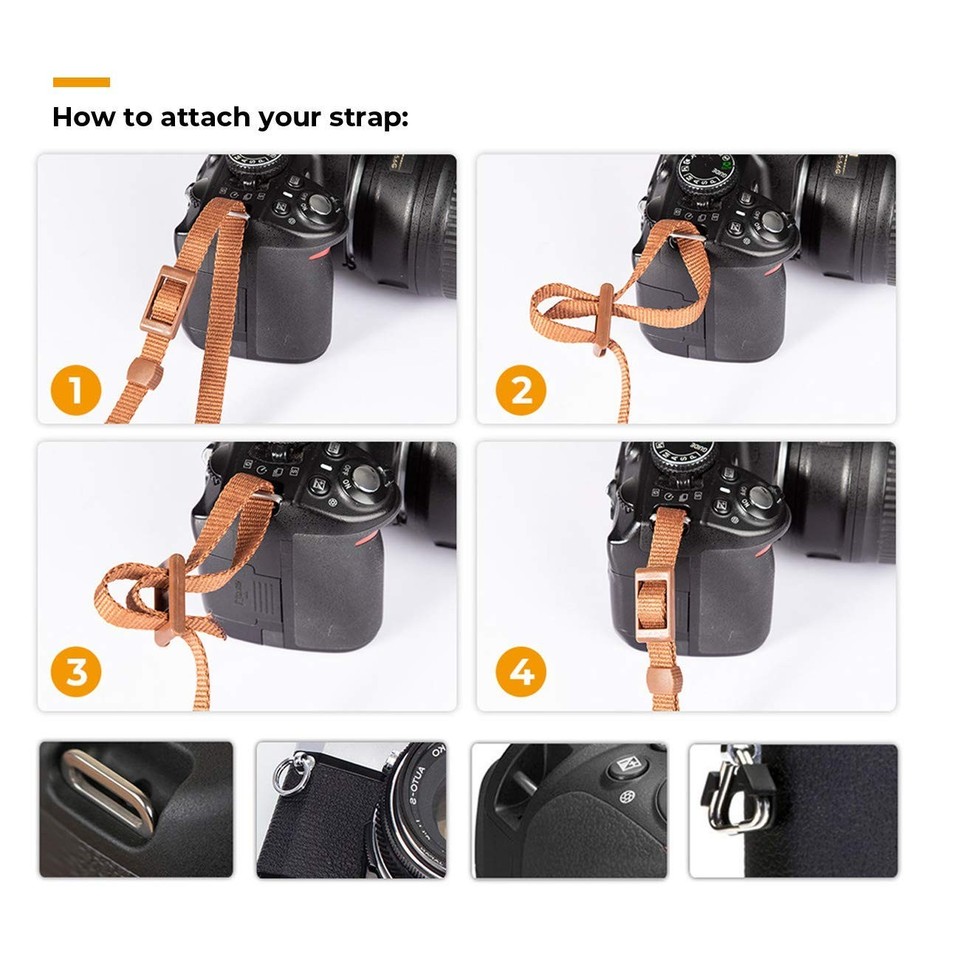 Camera Strap for Photographers, Adjustable Neck Shoulder Camera Strap ...